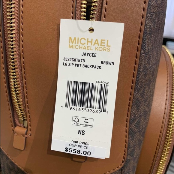 MICHAEL Michael Kors | Bags | Michael Kors Jaycee Large Backpack Brown ...